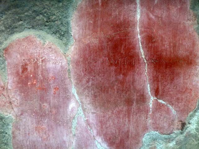 IV.8, Herculaneum, September 2015. On the south wall of the long ...