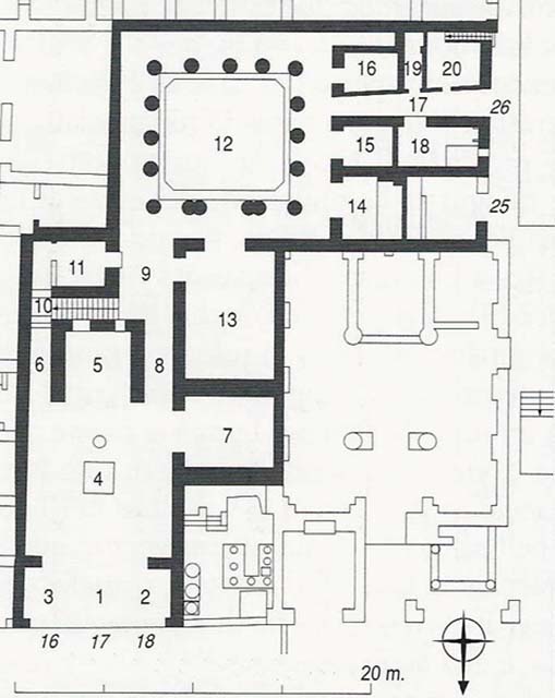 Herculaneum VI.17. Casa del Colonnato Tuscanico or House of the Tuscan ...