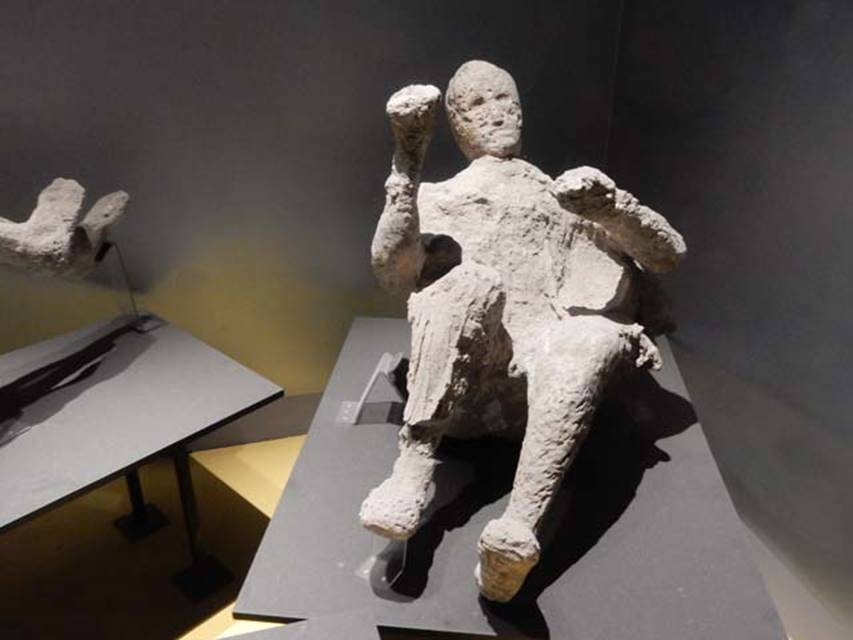VI.17.42, Pompeii. Victim 50. May 2018. Plaster cast of man found in ...