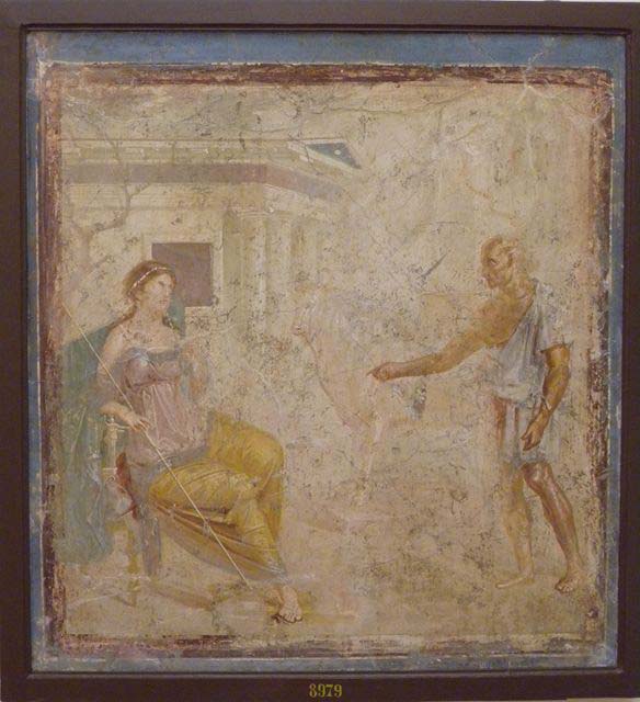 VII.4.48 Pompeii. 1846 painting by H. Roux of a painting of Daedalus ...