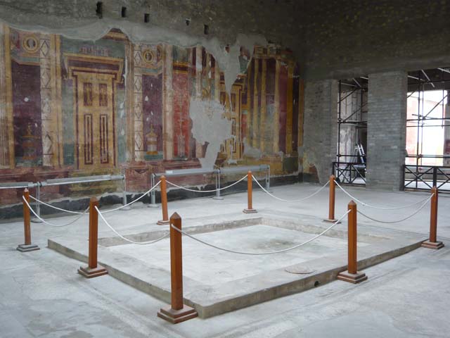 Oplontis Villa of Poppea, May 2010. Room 5, looking west across the ...